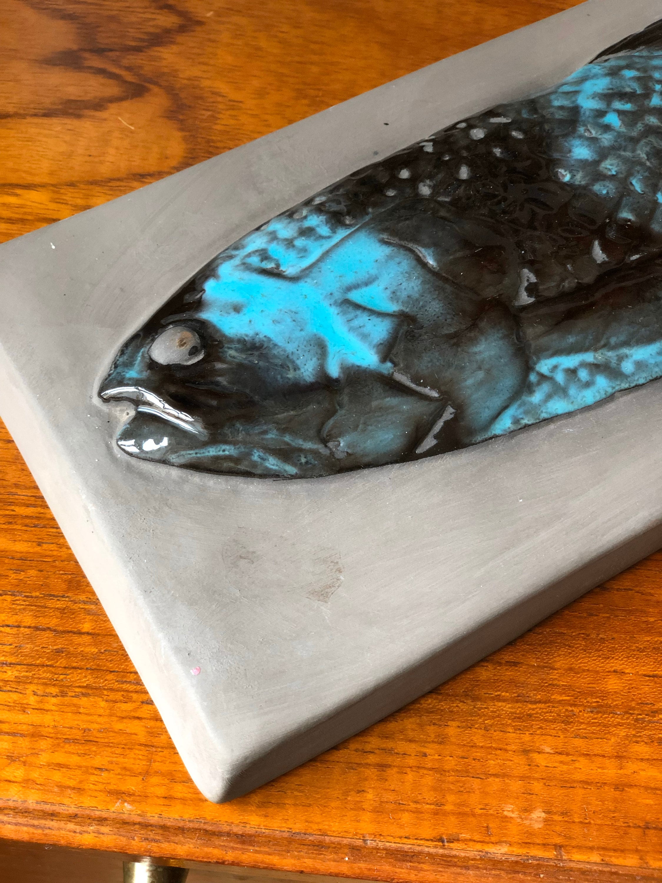 Vintage 1960s ceramic tile plaque ceramic wall art by JIE Sweden ...