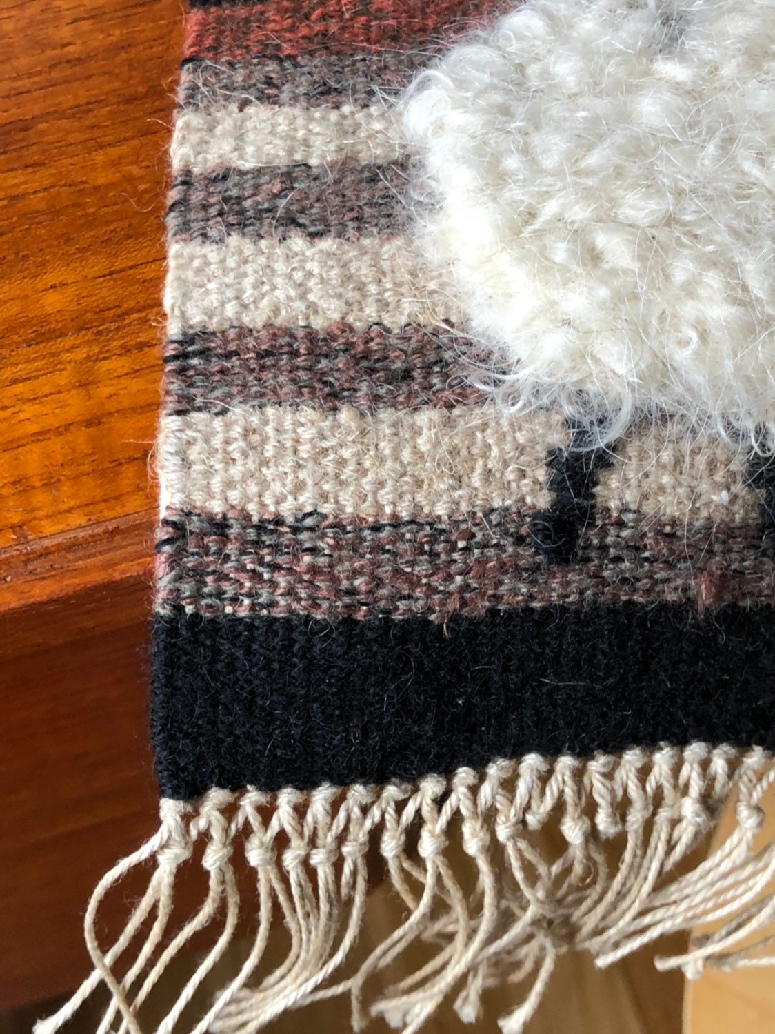 Swedish wool sheep wall hanging made with Swedish wool Scandinavian art ...