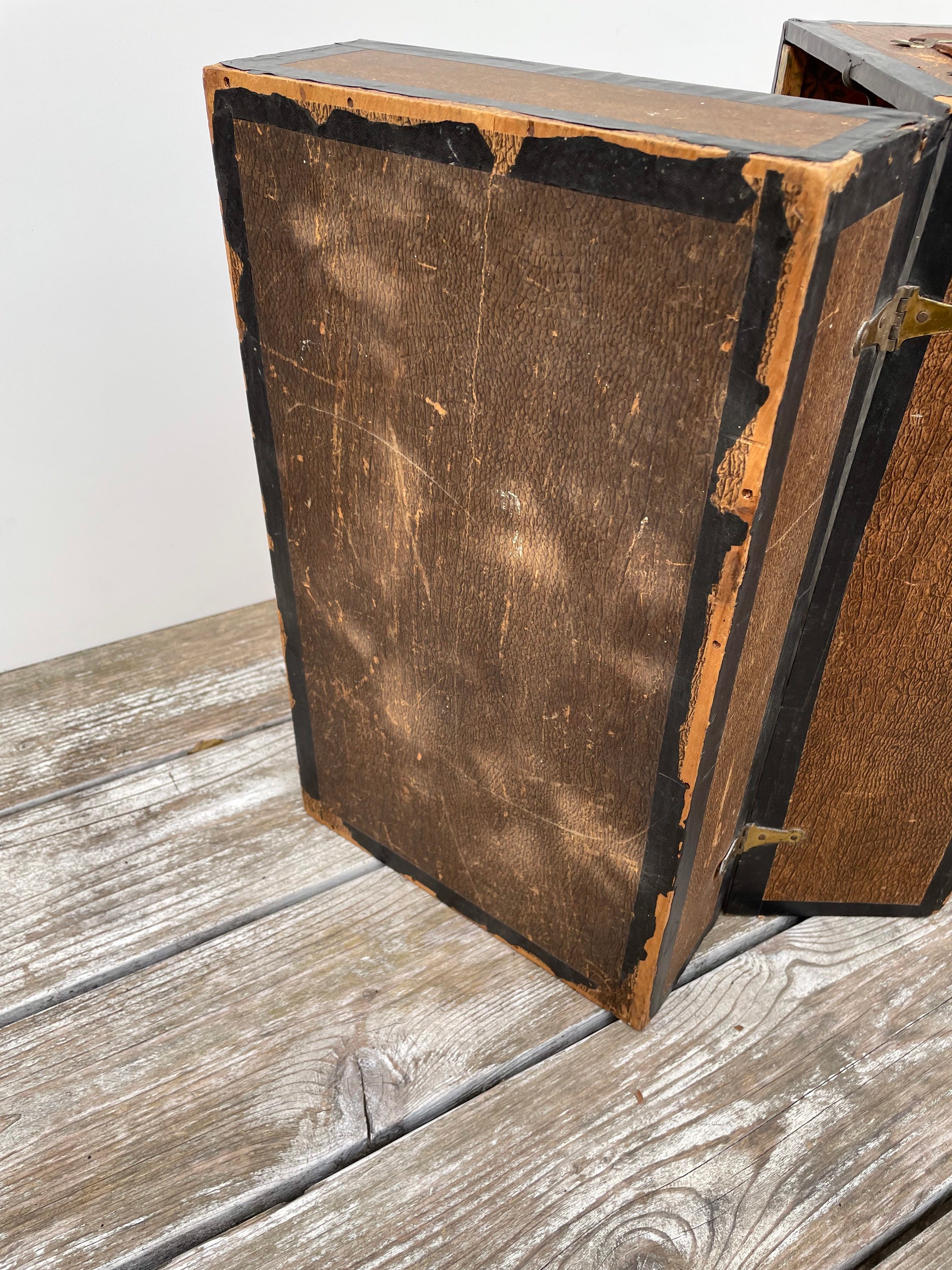 Victorian 1900 Steamer Travel Doll Trunk Antique - Etsy