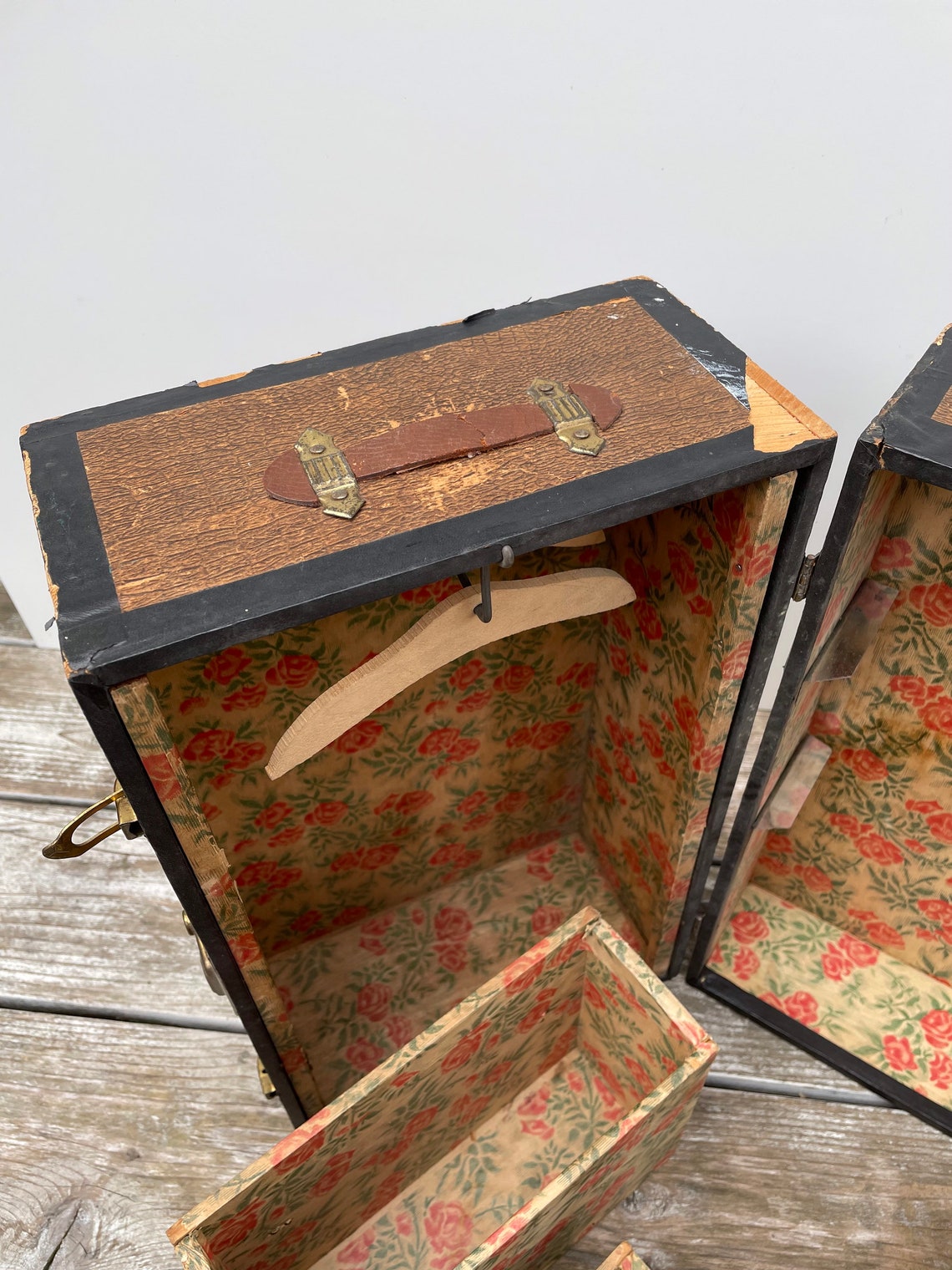 Victorian 1900 Steamer Travel Doll Trunk Antique - Etsy