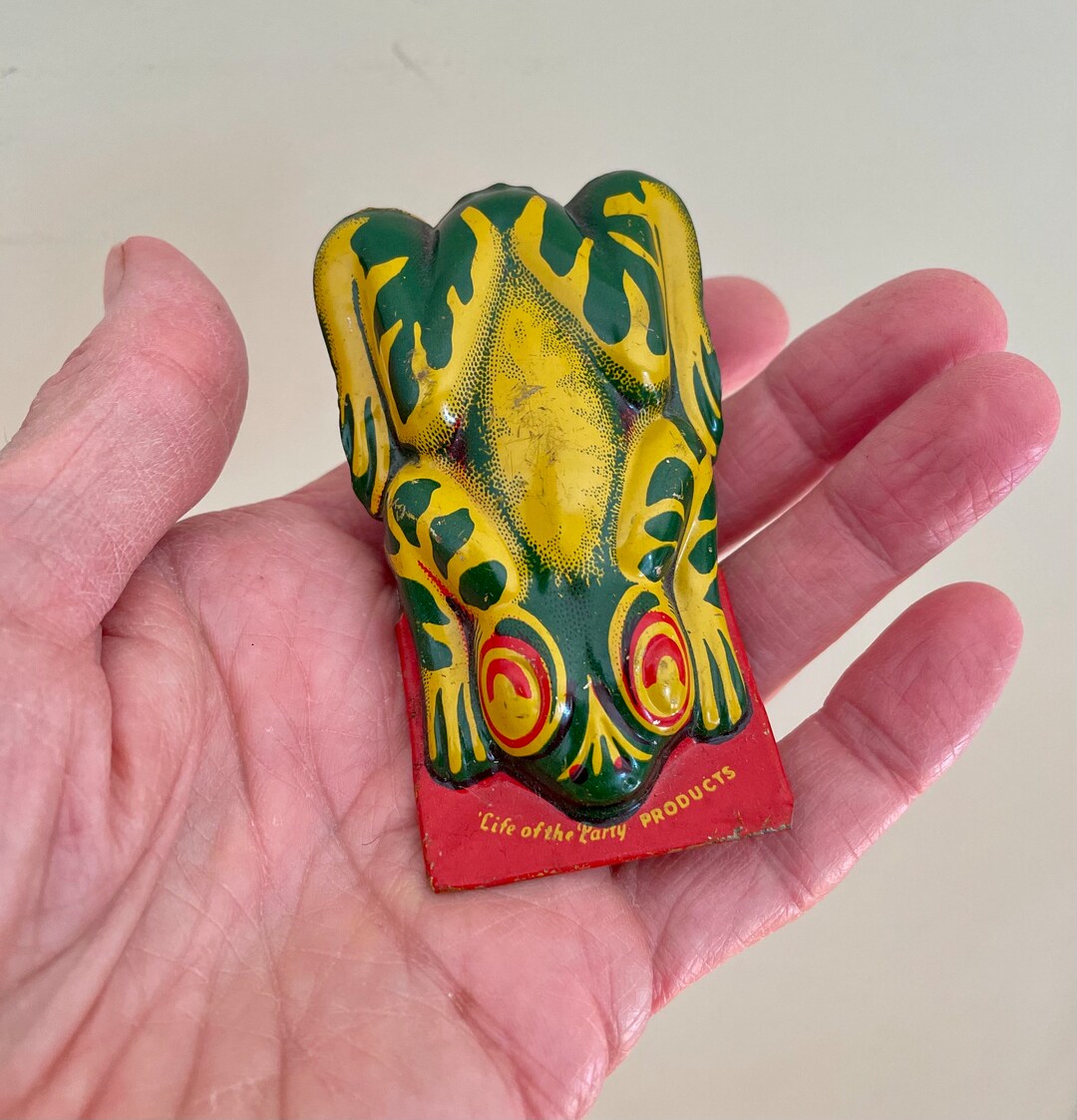 Halloween Tin Litho Toy Frog Clicker Noisemaker - Etsy