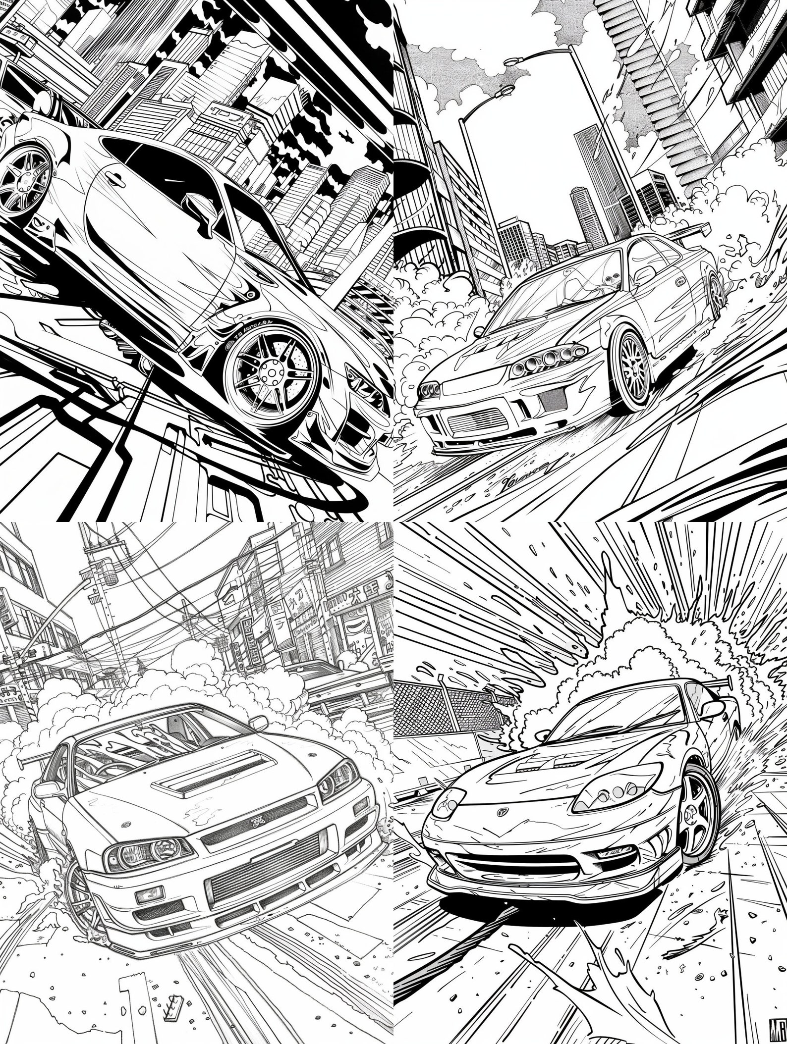 Miami Vice, Cars, Guys & Girls Coloring Pages | 108 Pages | Coloring ...