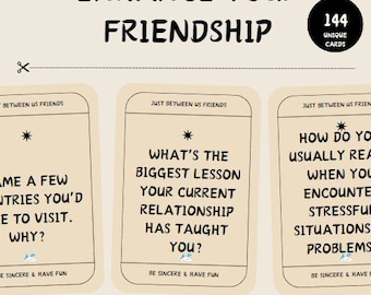 Couple Conversation Card Game That Will Enhance Your Intimacy - Etsy