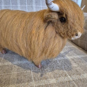 Unique OOAK Hamish the Highland Cow - Beautiful Hand Felted Unique Gift ...
