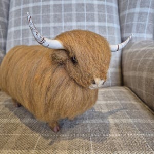 Unique OOAK Hamish the Highland Cow - Beautiful Hand Felted Unique Gift ...