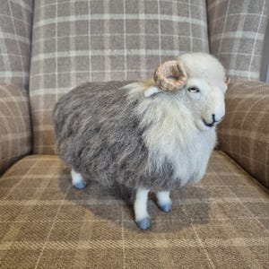 OOAK Beautiful HERDWICK Sheep Sculpture - Beautiful Needle Felted ...