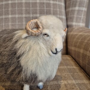 OOAK Beautiful HERDWICK Sheep Sculpture - Beautiful Needle Felted ...