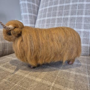 Unique OOAK Hamish the Highland Cow - Beautiful Hand Felted Unique Gift ...