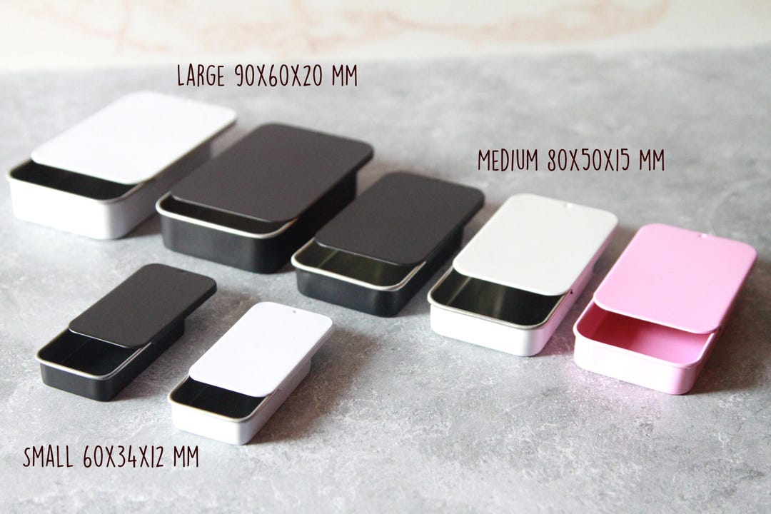 3-pack Sliding Tins: Large Empty Balm Tins (larggest 3.54"x2.36"x0.78 ...