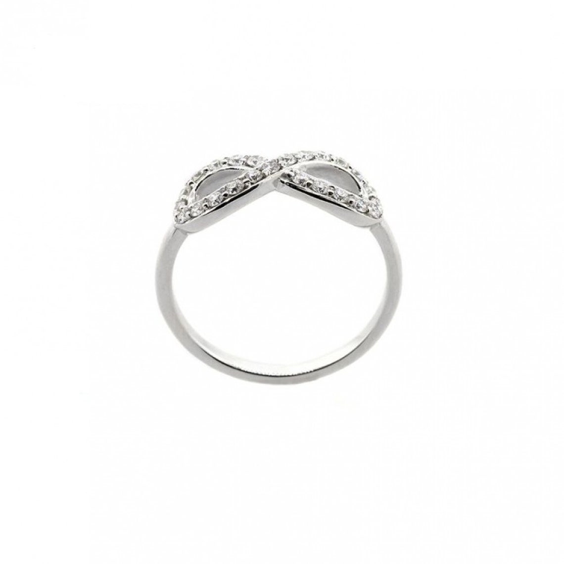 Infinity Style Ring 0.42cts F VS2/SI1 Diamonds Set in Micro - Etsy