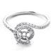 0.41ctw F VS2/SI1 Round Cut Diamond Engagement Ring Set 14K - Etsy