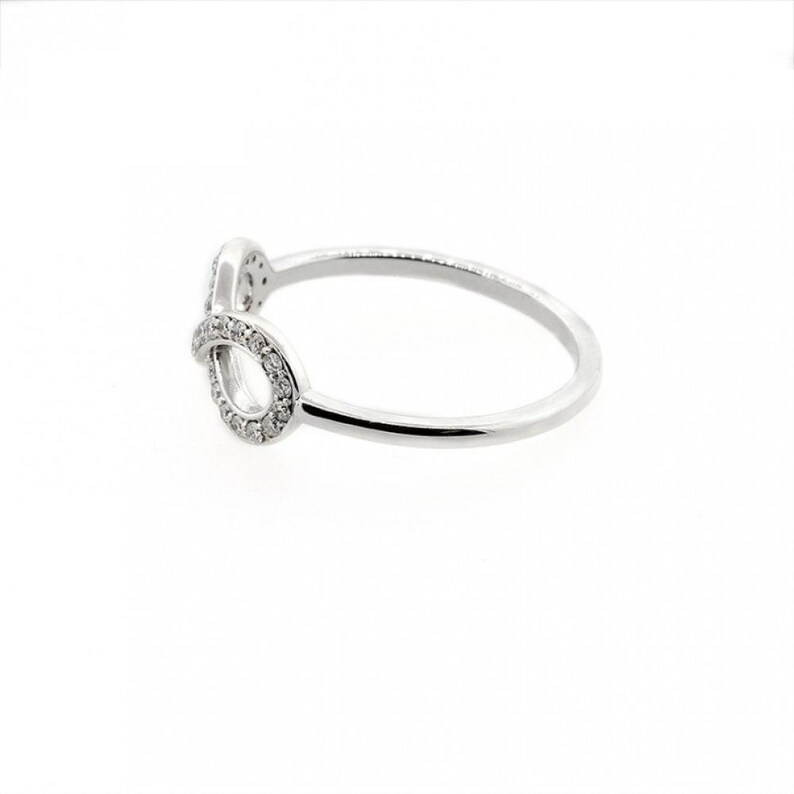 Infinity Style Ring 0.29cts F VS2/SI1 Diamonds set in Micro | Etsy