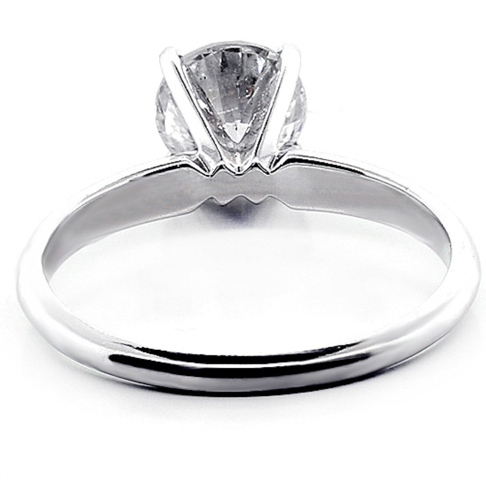 1.00ctw Round Brilliant Cut Solitaire Center Forever One Moissanite ...