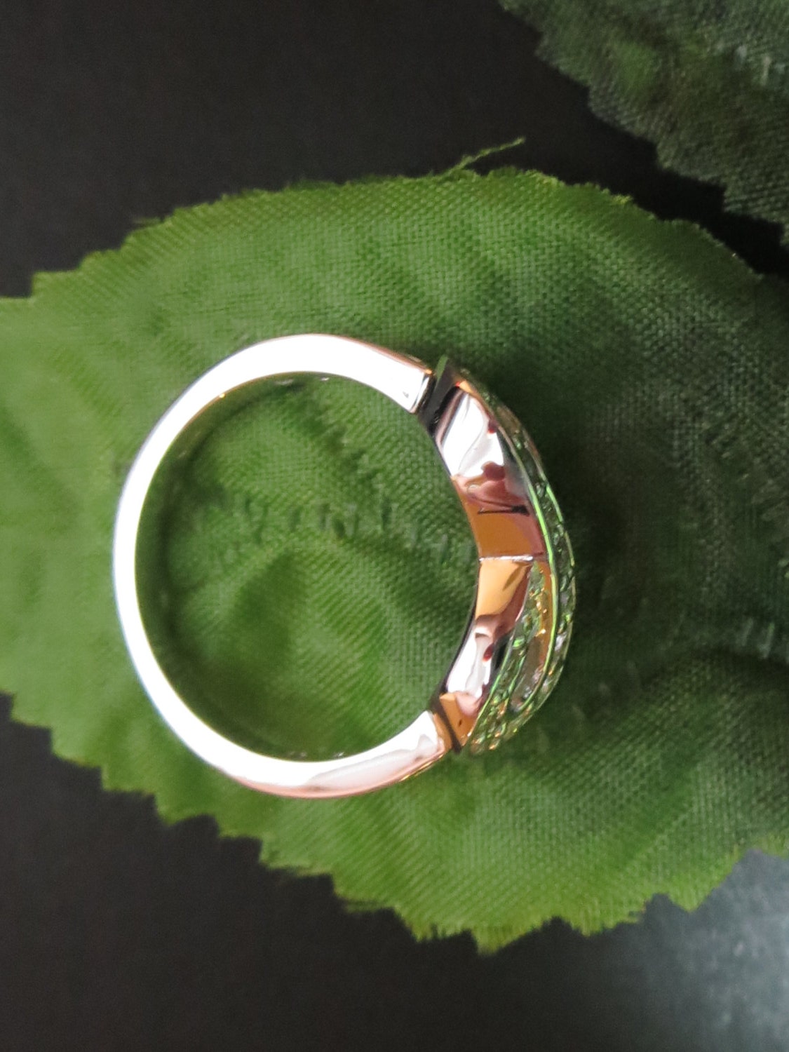 0.73ct Large Infinity 14K White Gold Diamond Infinity Ring (14K White ...
