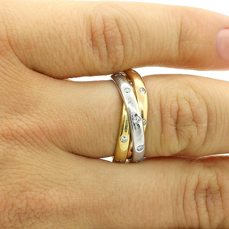 Tri Color Rings - Etsy