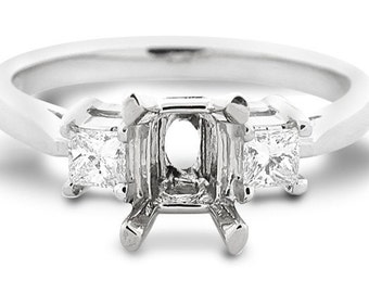 Princess Setting Ring - Etsy