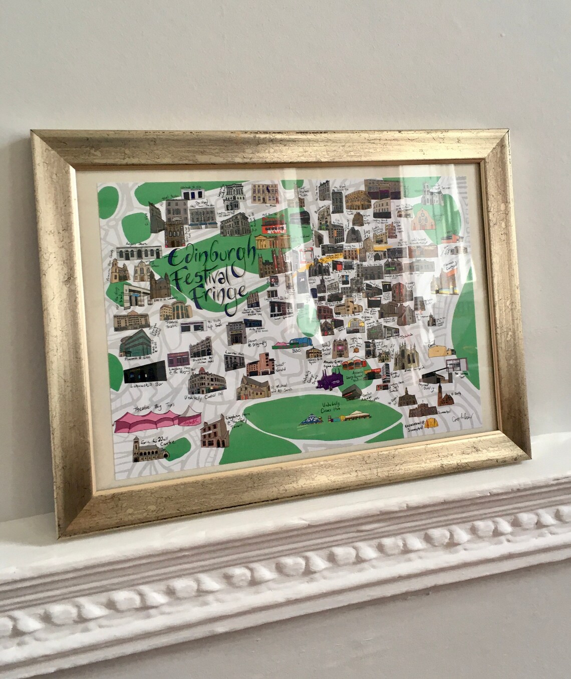 Edinburgh Festival Fringe Map - Etsy