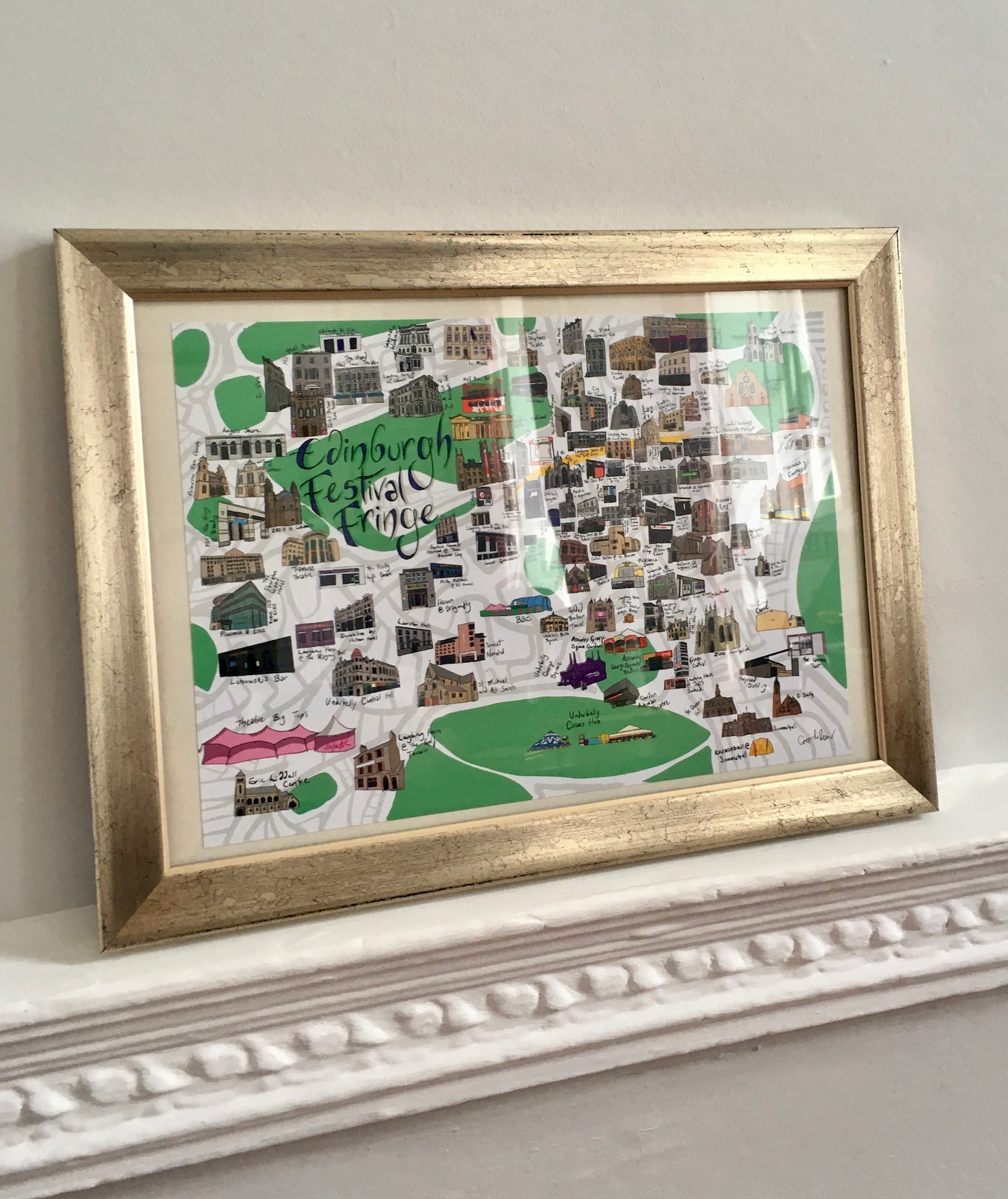 Edinburgh Festival Fringe Map - Etsy