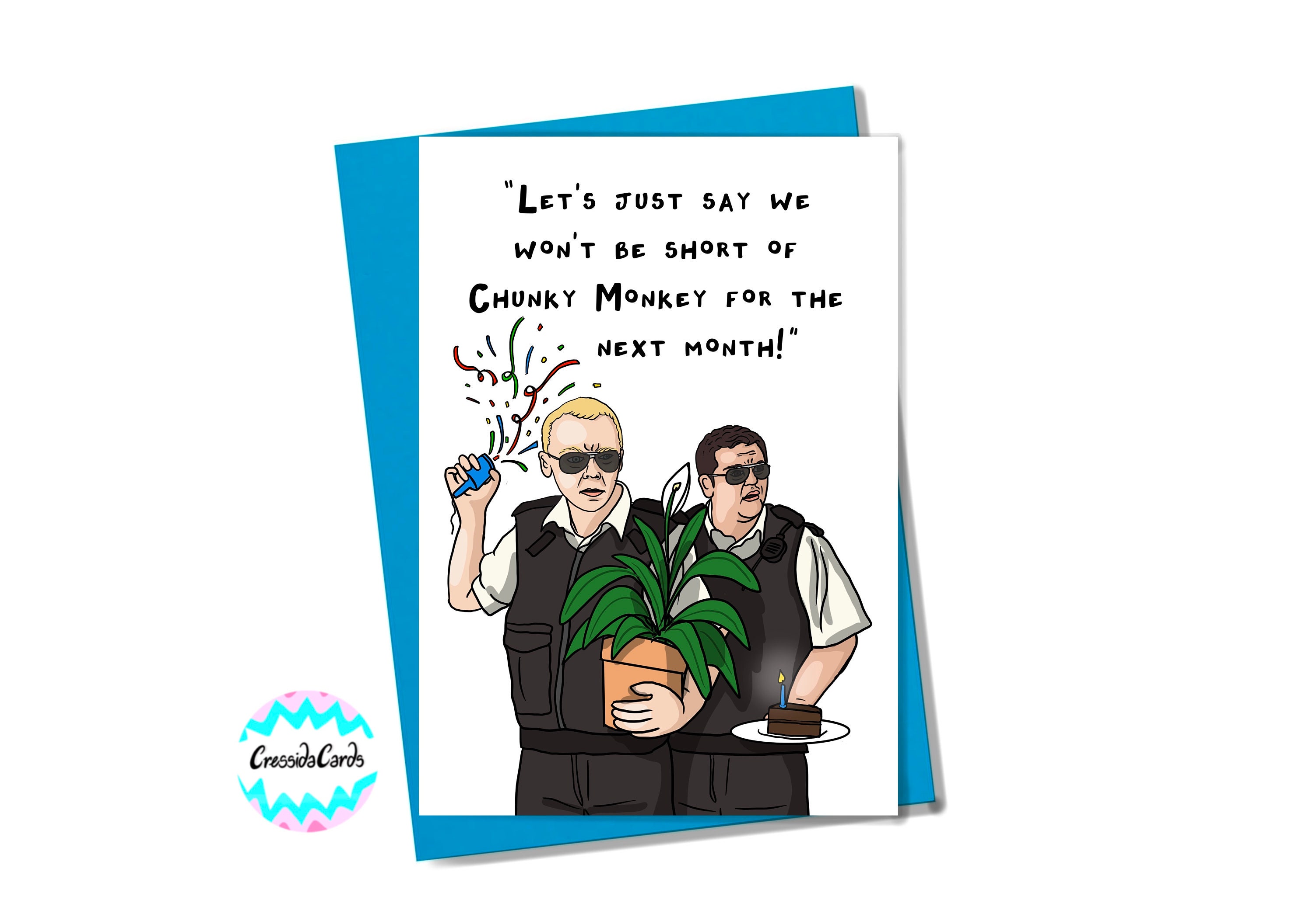 Nicholas Angel and Danny Butterman From Hot Fuzz Birthday Card - Etsy