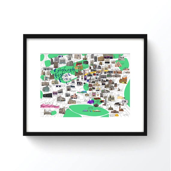Edinburgh Festival Fringe Map - Etsy UK