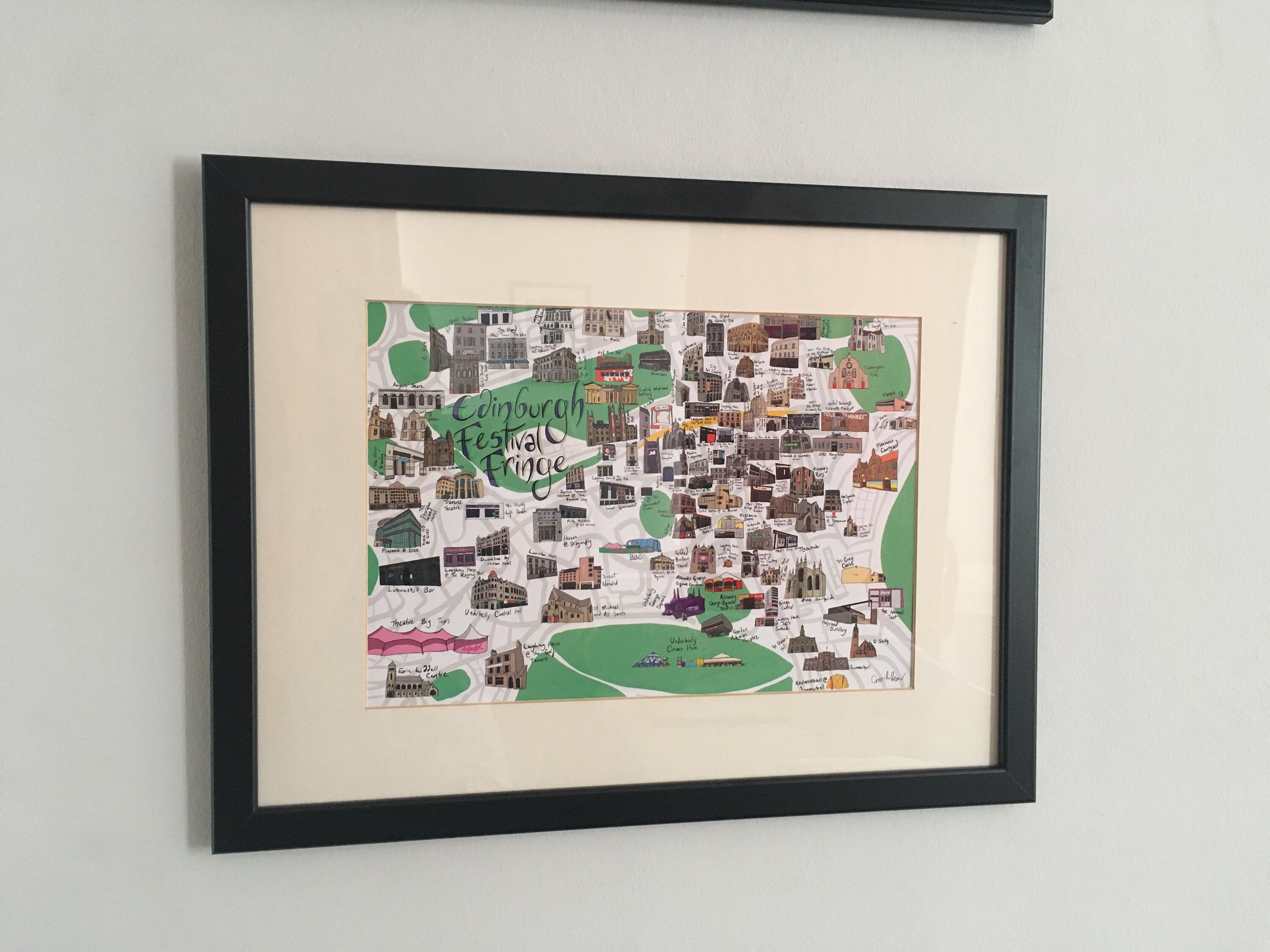 Edinburgh Festival Fringe Map - Etsy
