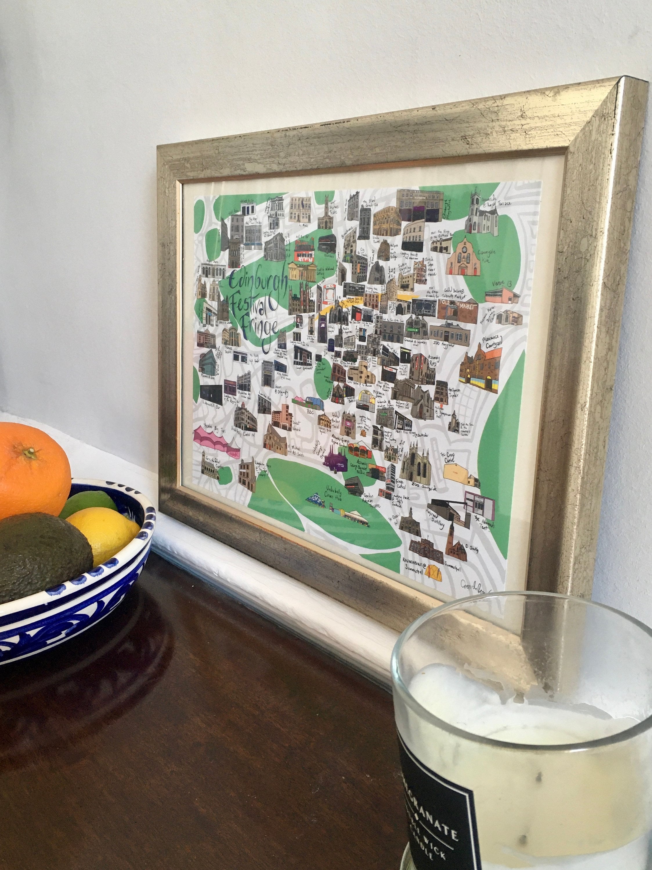 Edinburgh Festival Fringe Map - Etsy