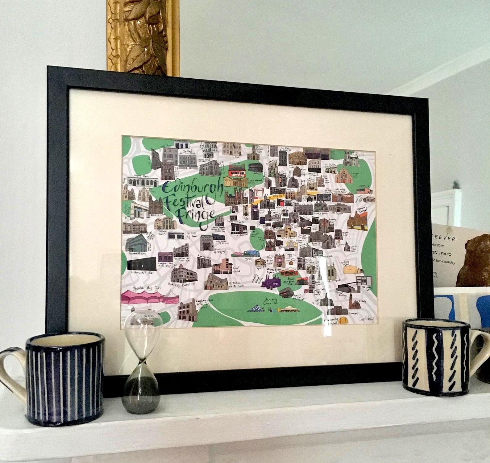 Edinburgh Festival Fringe Map - Etsy