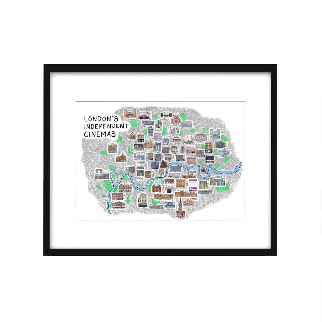London's Independent Cinemas Map - Etsy