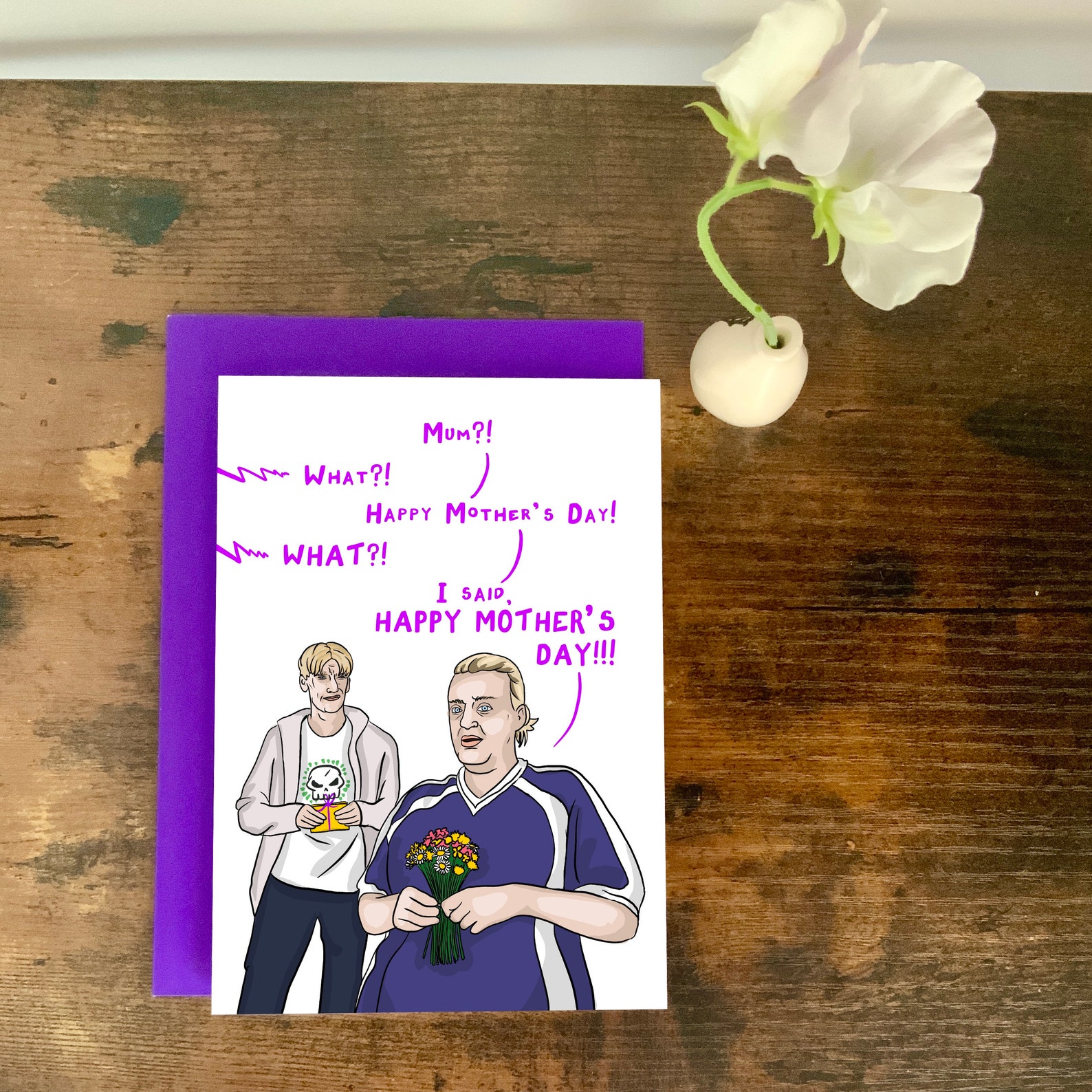 Kerry and Kurtan Mucklowe From 'this Country' Mother's Day Card - Etsy UK
