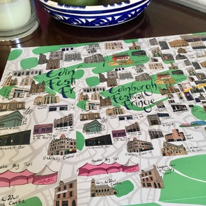 Edinburgh Festival Fringe Map - Etsy