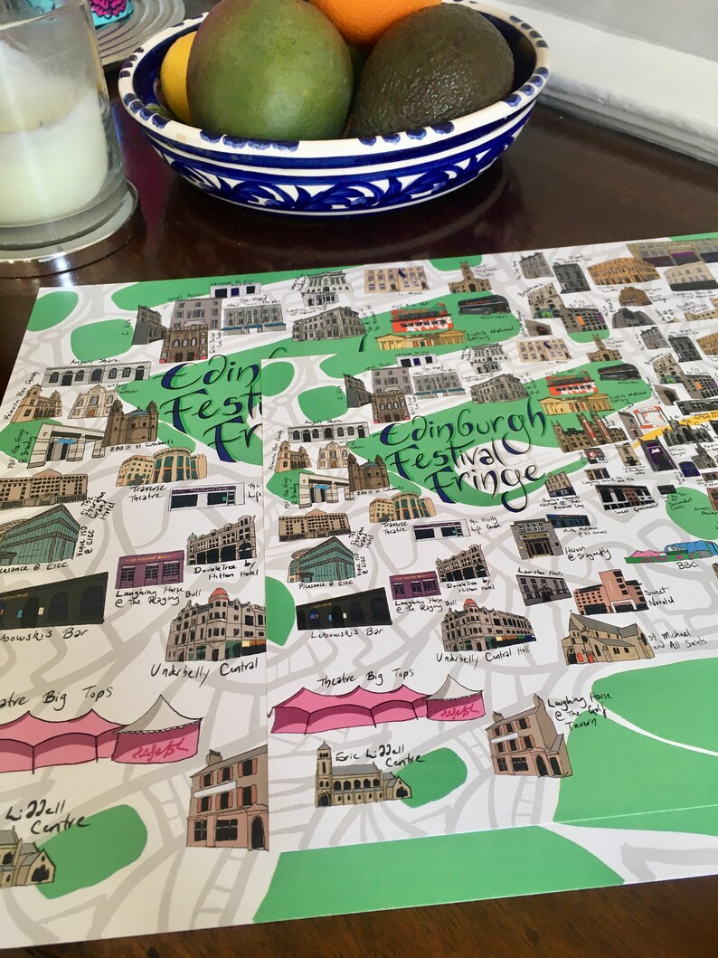 Edinburgh Festival Fringe Map | Etsy