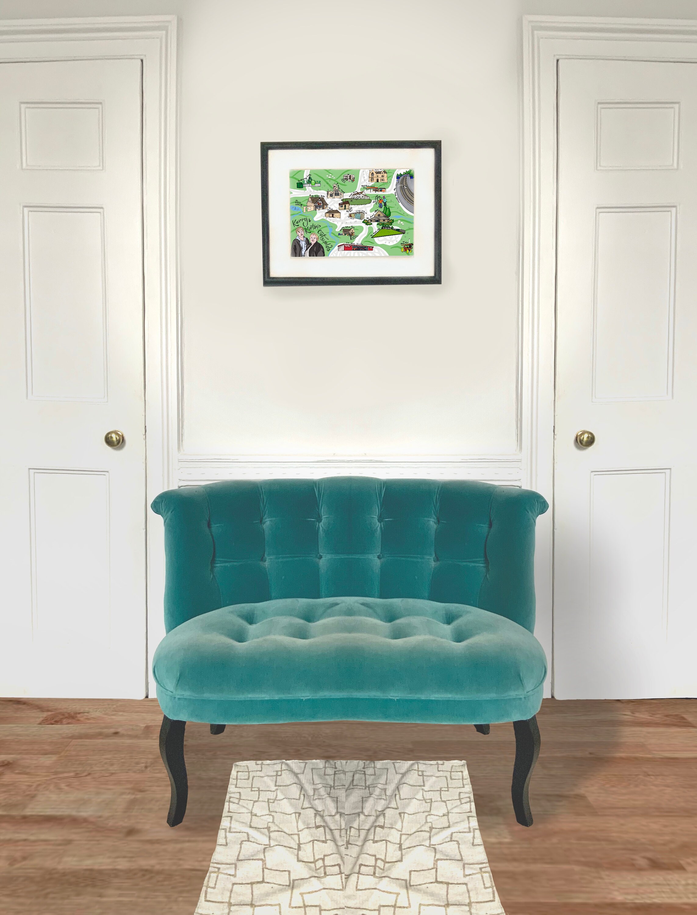 Map of Kerry and Kurtan's Cotswolds From 'this - Etsy