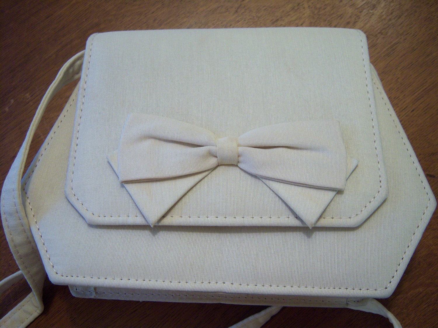 Cream Color Shoulder Purse/small Purse With Bow - Etsy