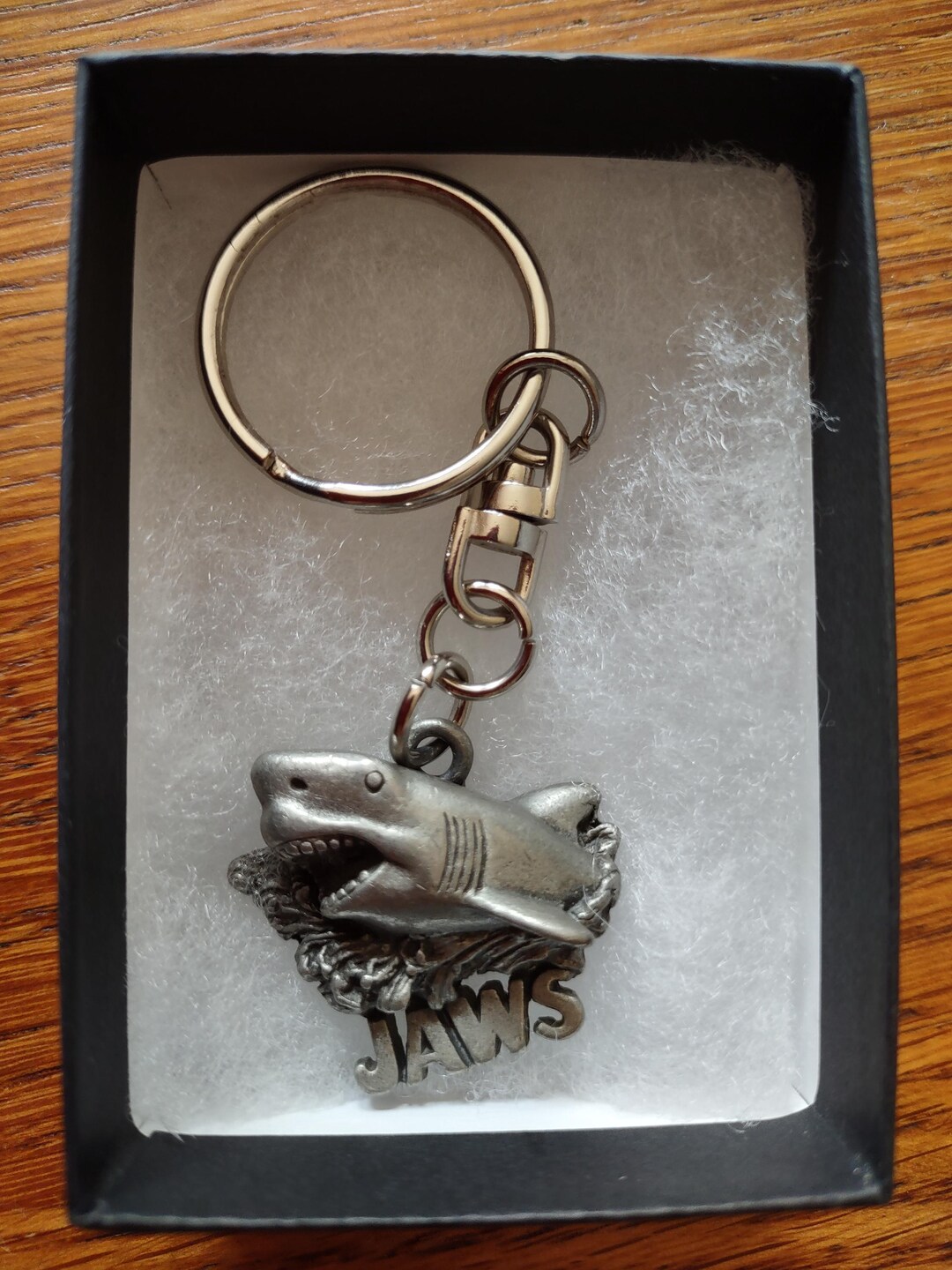 Vintage Jaws Key Chain,pewter Shark,u.g.s.,jaws Movie,jaws Anniversary ...