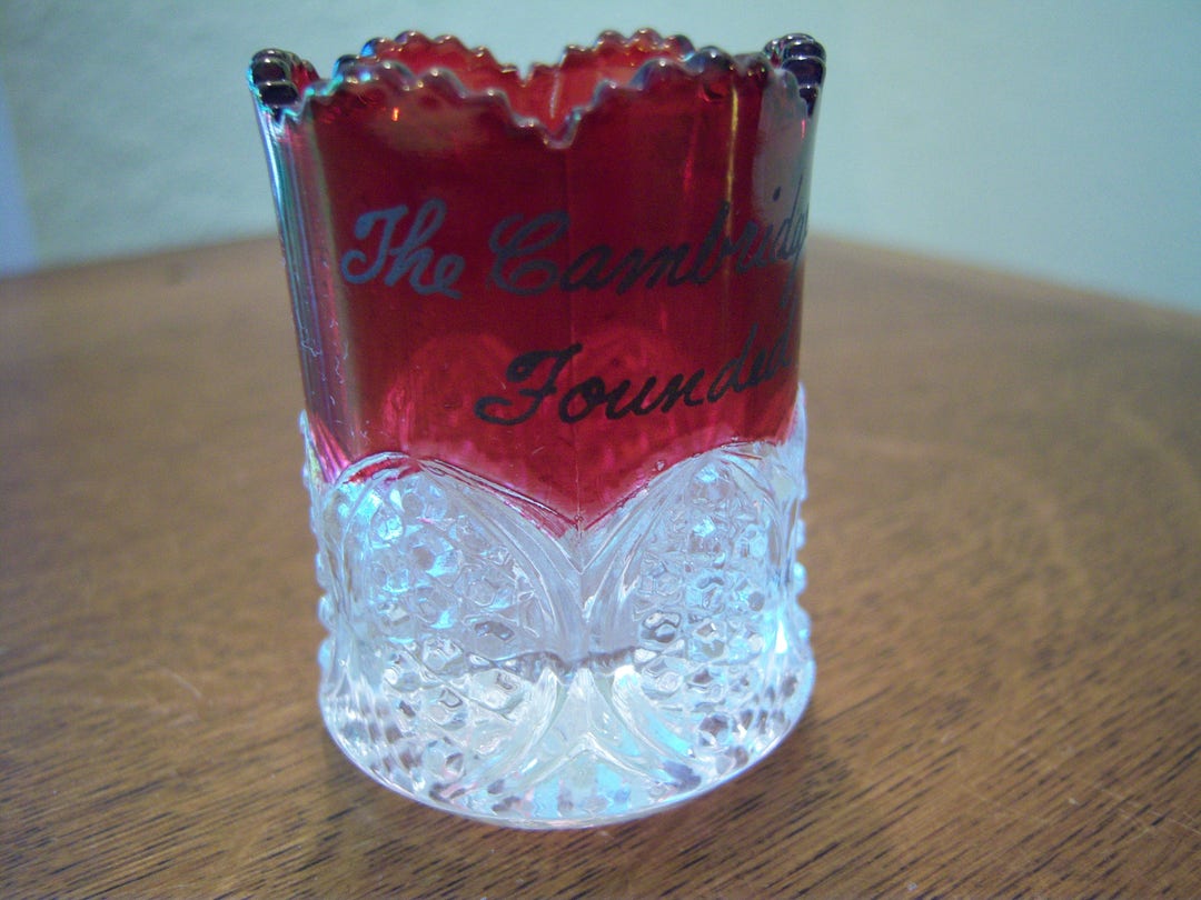 The Cambridge Glass Company,founded 1901,red and Clear Glass,glass ...
