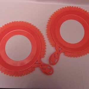 Plate-mate Paper Plate Holders,flower Design,retro,set of (6),assorted ...
