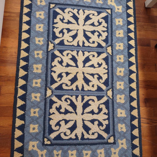 Hooked Wool Rug - Etsy