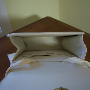 Cream Color Shoulder Purse/small Purse With Bow Trim/formal/special ...