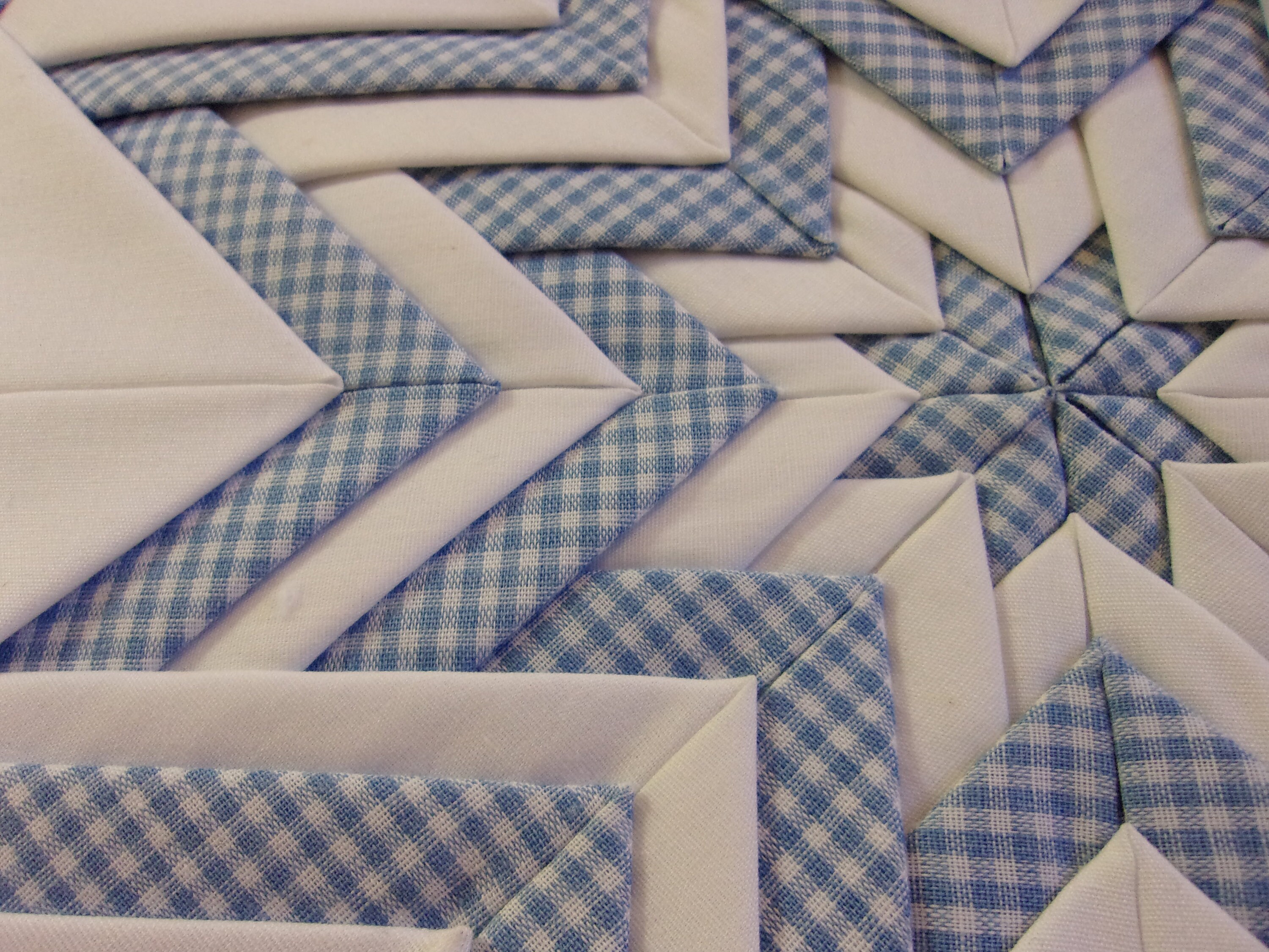 Lone Star Pillowfolded Star Pattern Pillowblue and White - Etsy