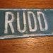 Vintage Metal Street Sign,rudd St. Metal Sign,green,white Distressed ...