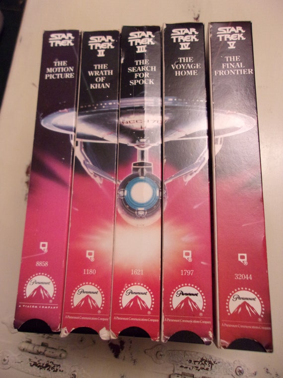 Star Trek VHS Tapesthe Motion Picturethe Wrath of Khanthe | Etsy Canada