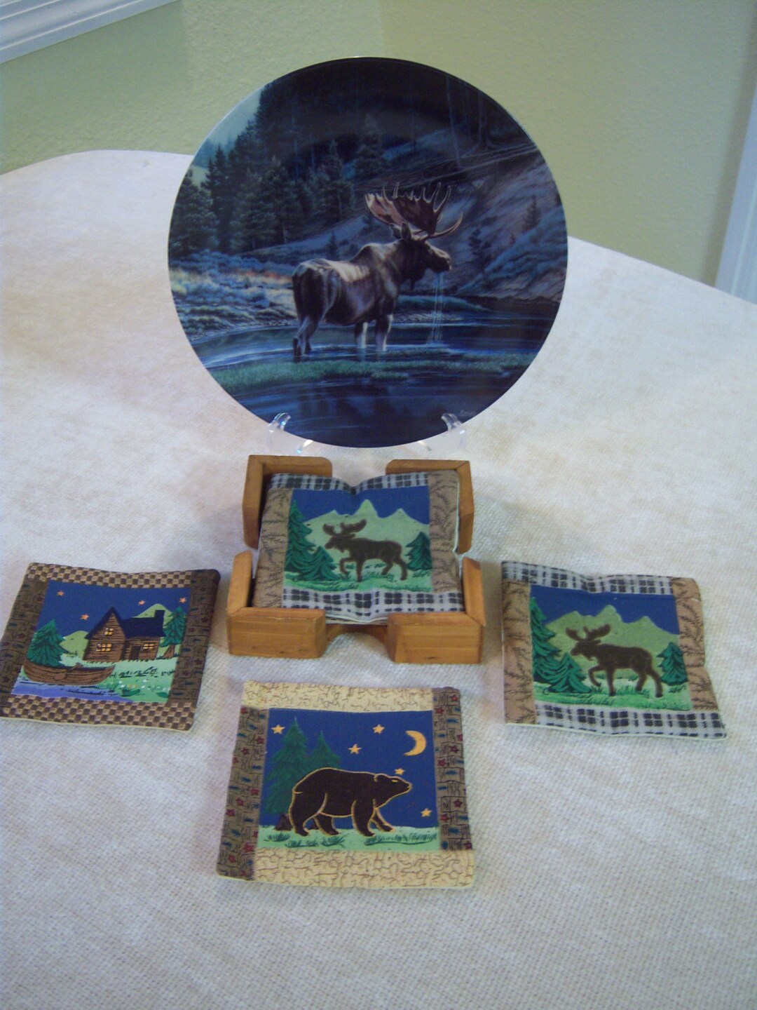 Vintage Moose Collector Plate/wild & Free Canada's Big Game/paul Krapf ...