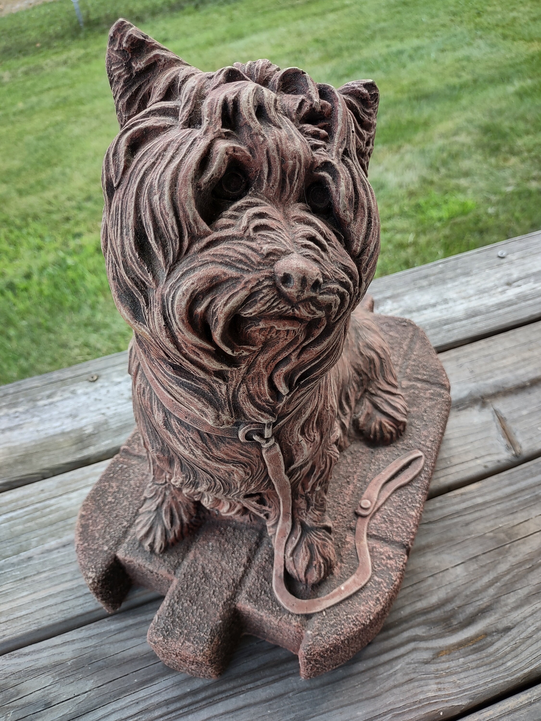 Yorkshire Terrier Statue,outdoor Statue,heavy Resin Statue,stone Look ...