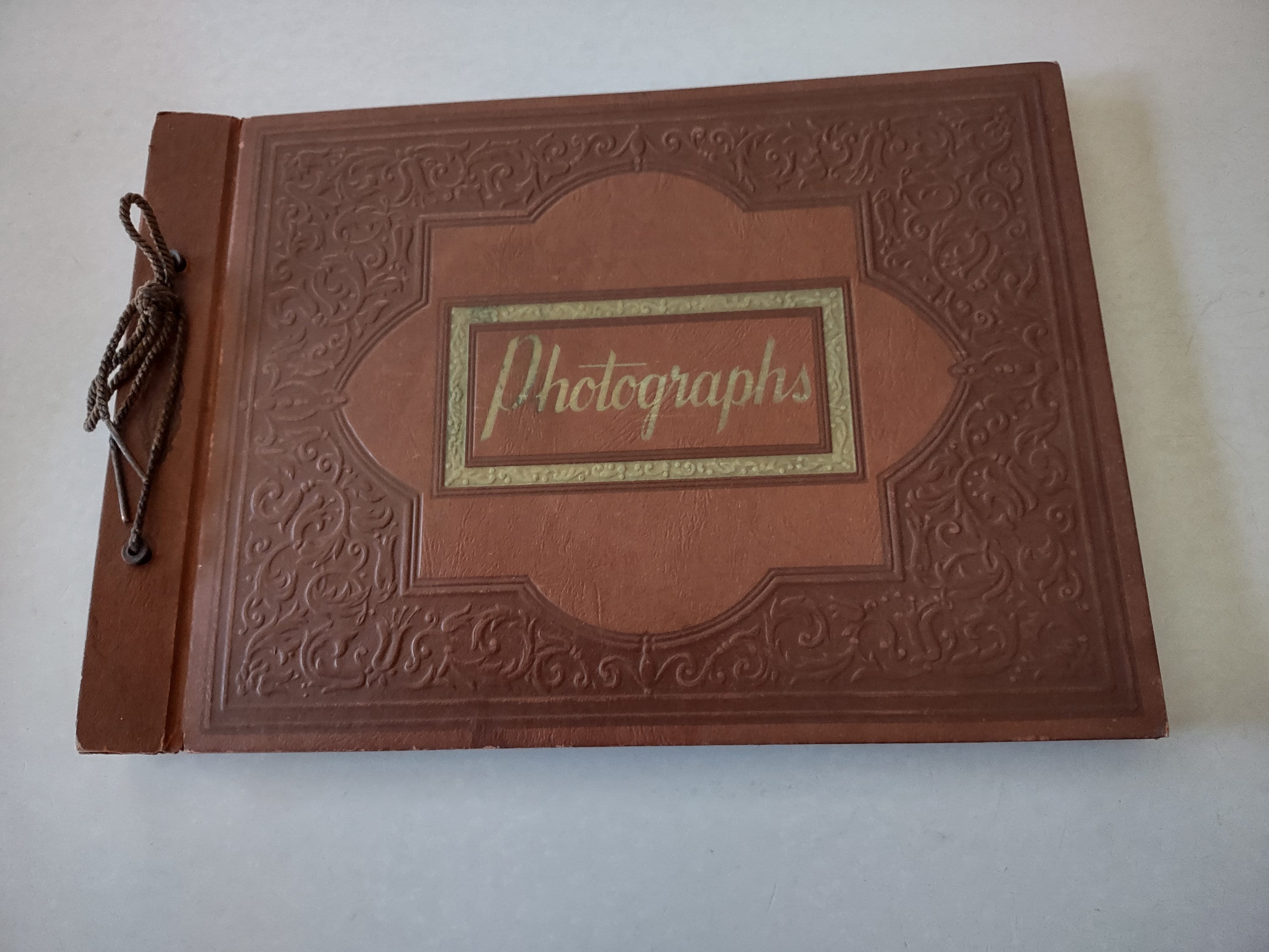 SPFD Photo Mount Co,usa,brown Leather Photo Album,1920s Album,over (50 ...