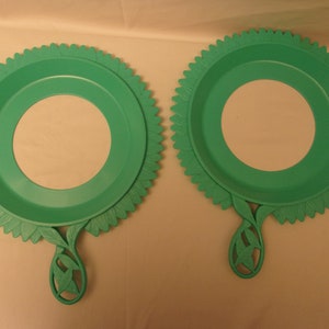 Plate-mate Paper Plate Holders,flower Design,retro,set of (6),assorted ...