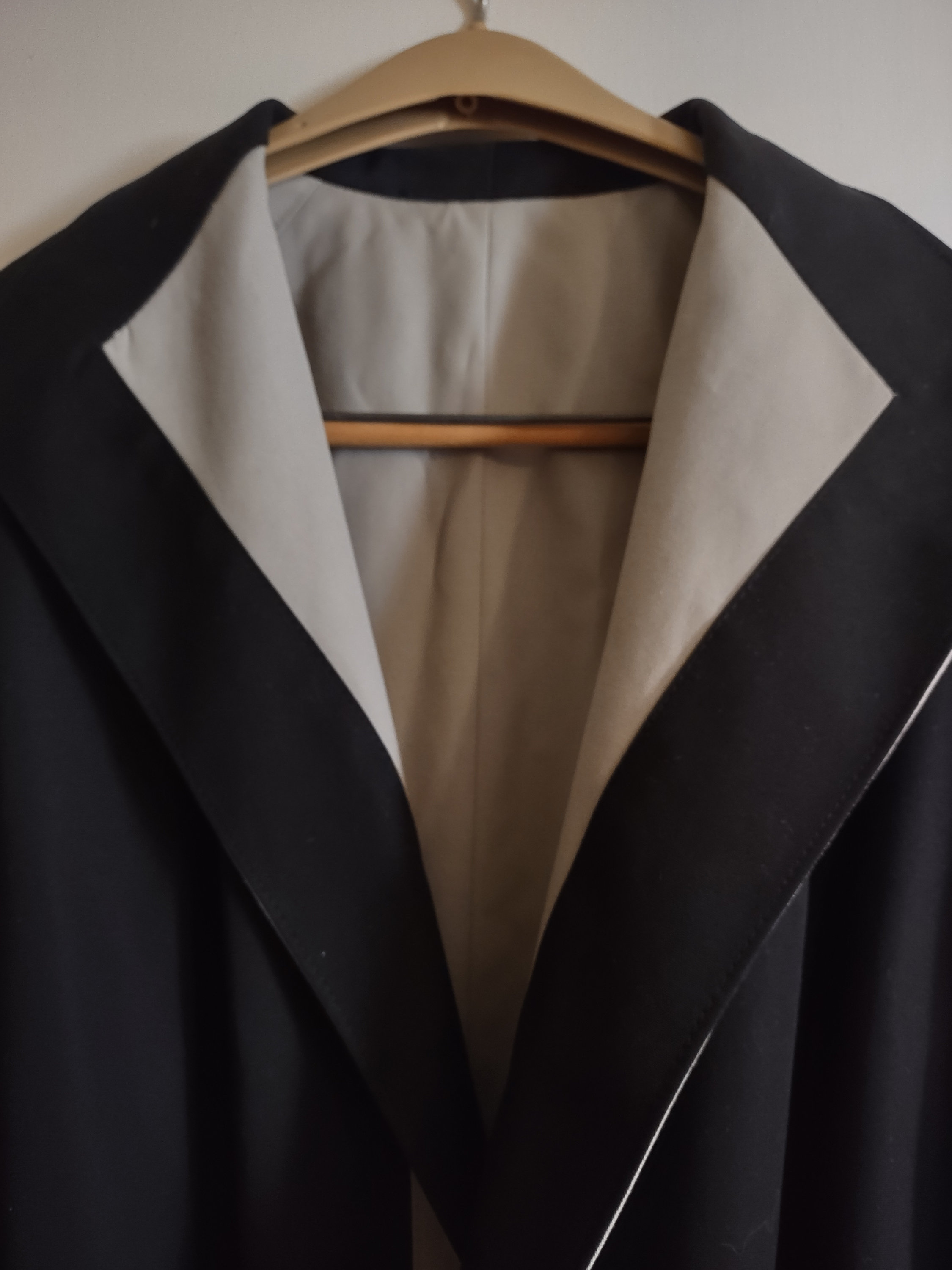 Etienne Aigner Vintage Coat,reversible Trench Coat,black & Gray,made in ...