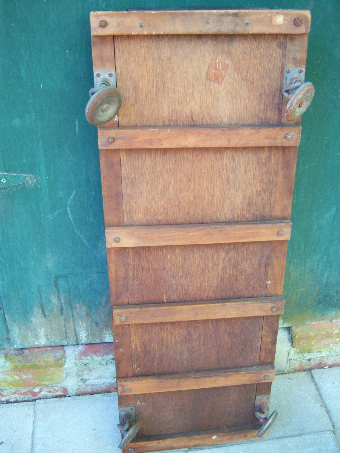Mechanics Creeper,vintage Wood Dolly,mover With Castors,padded Head ...