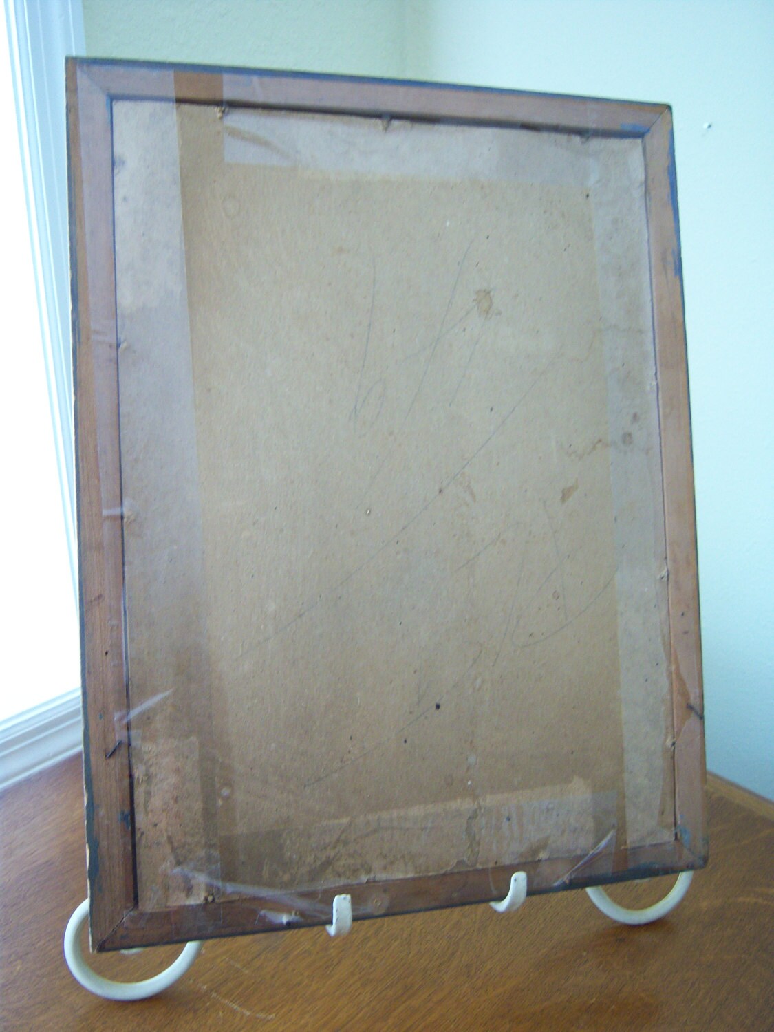 Vintage Framed Photograph/man With Mustache/distressed Frame/vintage ...