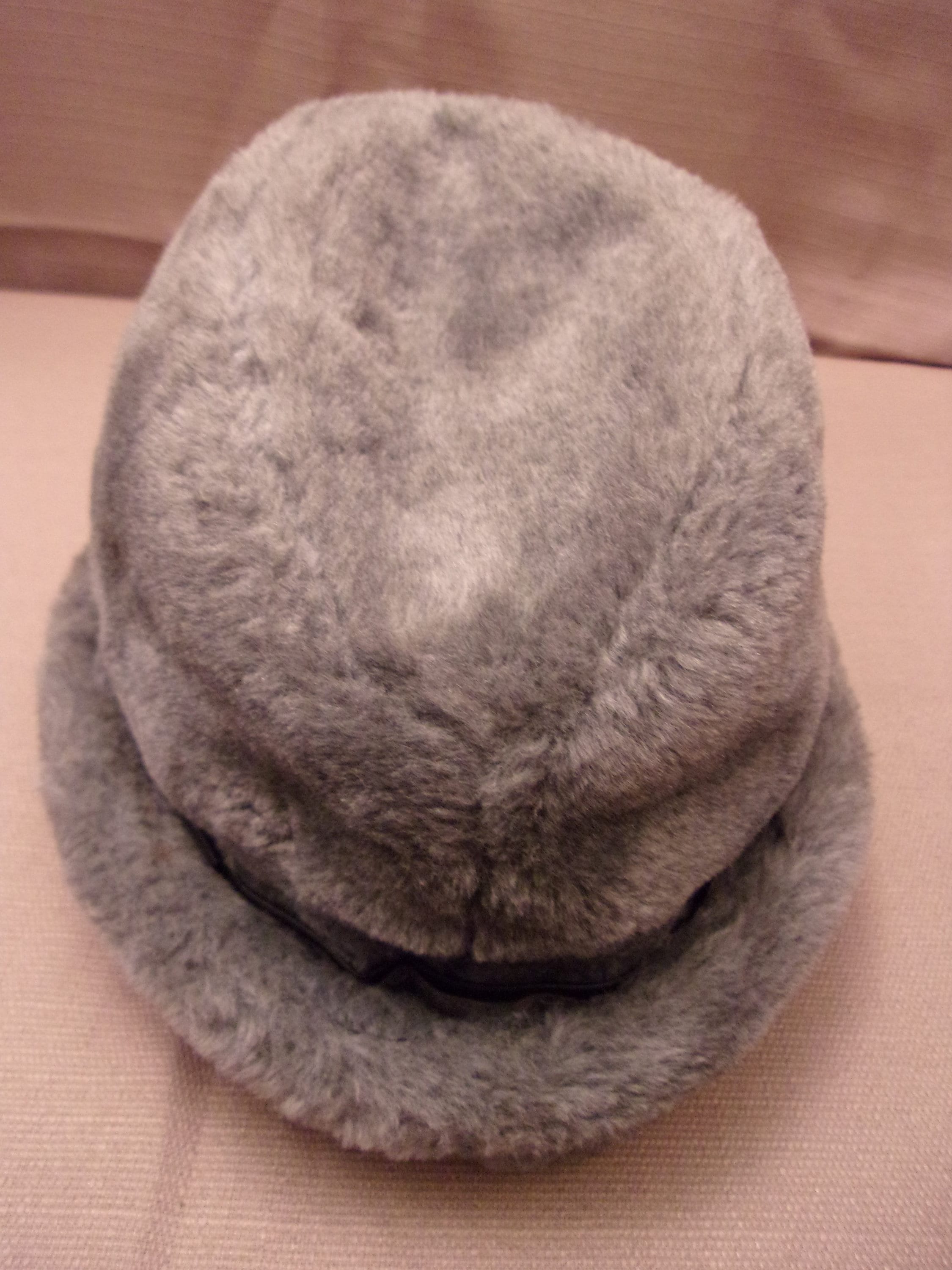 United Hatters Cap & Millinery,union Made,large,gray Faux Fur,gray Faux ...