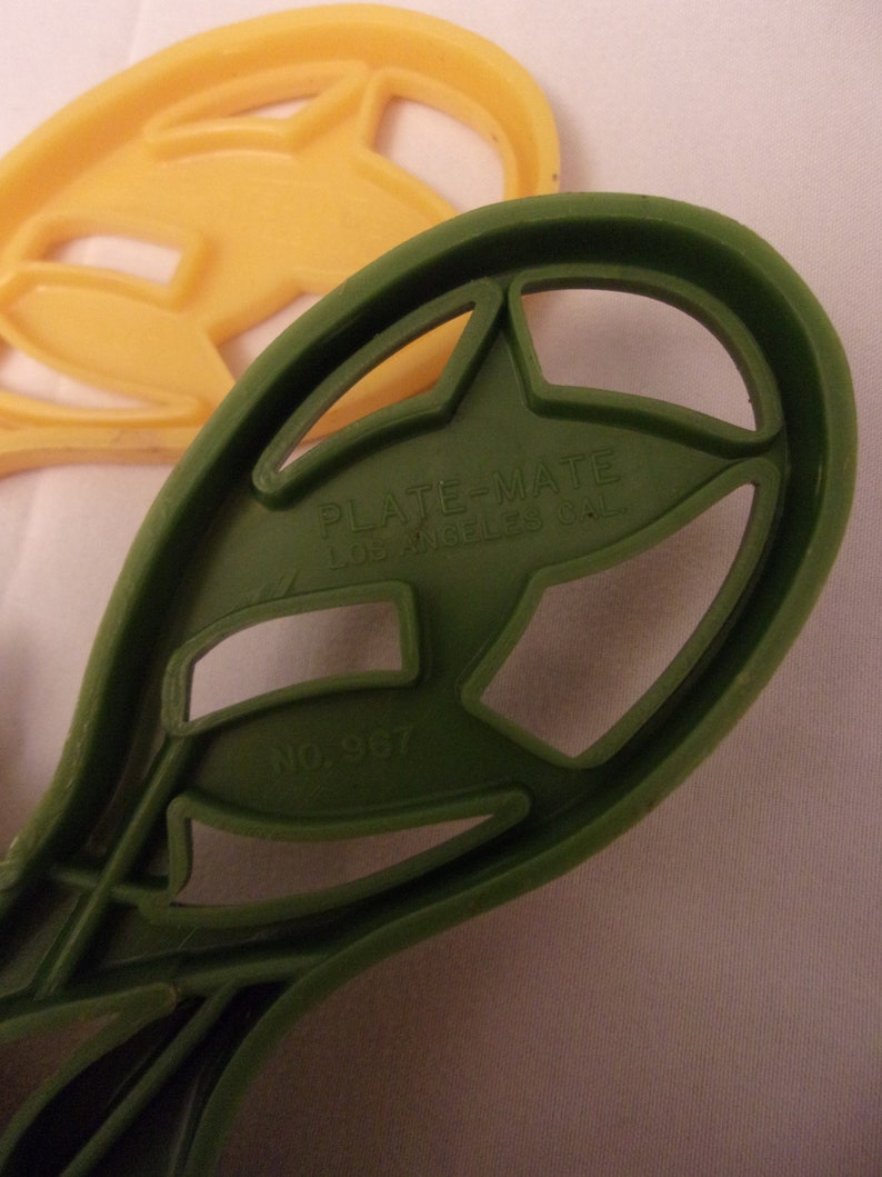 Plate-mate Paper Plate Holdersflower Designretroset of - Etsy